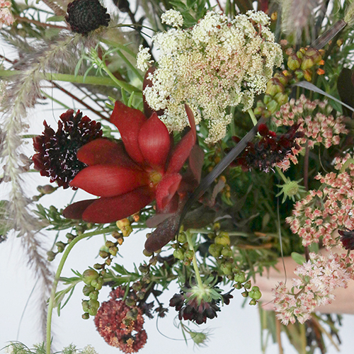 Burgundy Fall Wedding Flower Package
